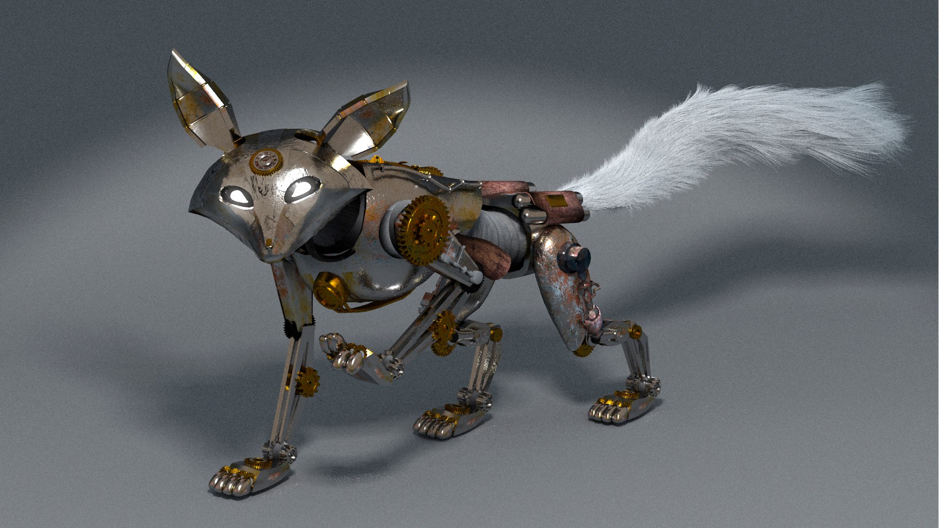 3D Mechanik Fox Animation - TurboSquid 1487261