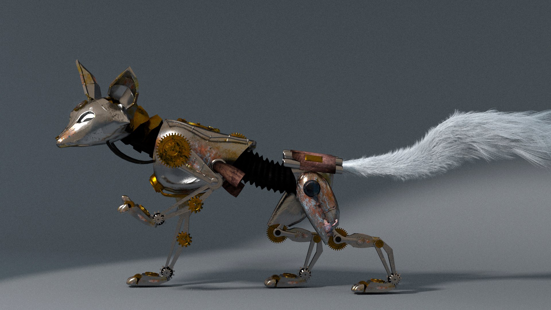 3D Mechanik Fox Animation - TurboSquid 1487261