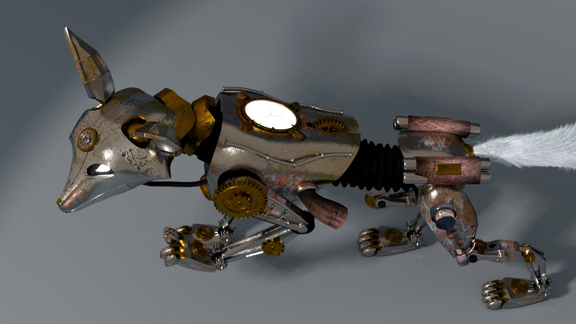 3D Mechanik Fox Animation - TurboSquid 1487261