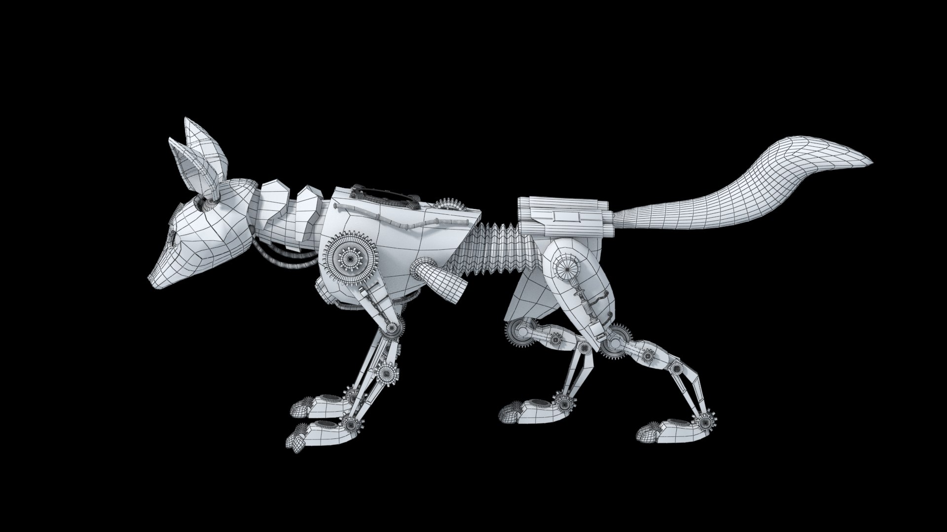 3D Mechanik Fox Animation - TurboSquid 1487261