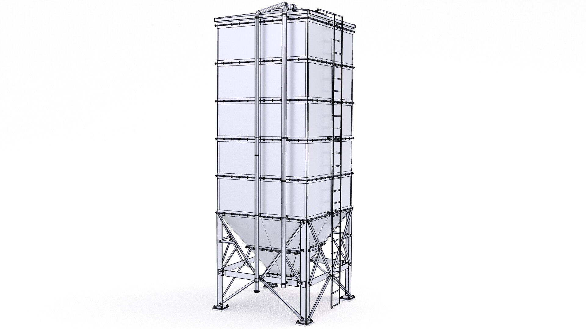 3D Rectangular Silo Storage 18 - TurboSquid 1745734