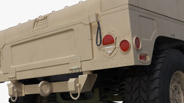 modelo 3d Humvee militar con ametralladora montada - TurboSquid 2307237