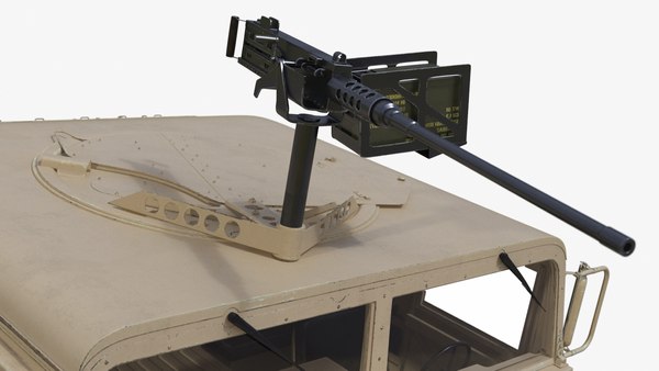 modelo 3d Humvee militar con ametralladora montada - TurboSquid 2307237