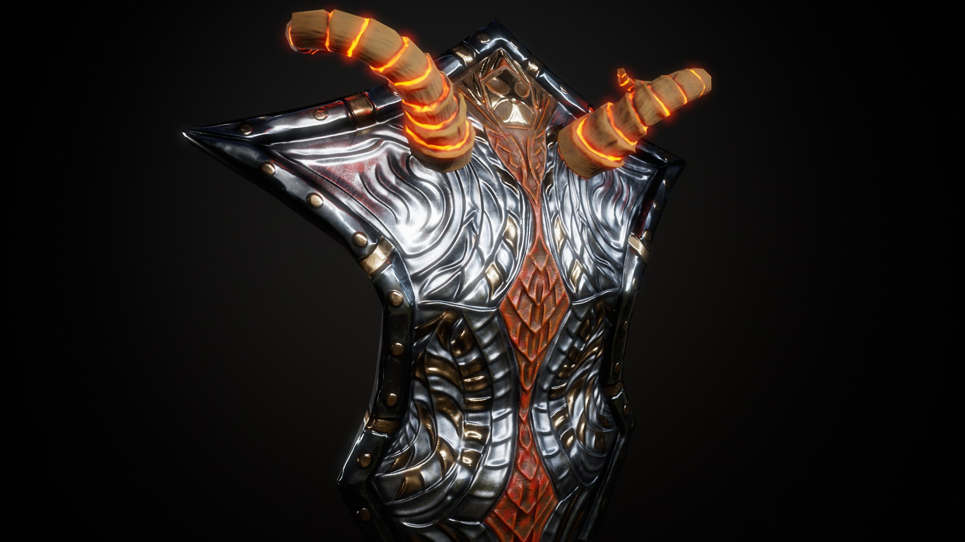 Stylized Warrior Shield GameReady 3D Model - TurboSquid 2074592