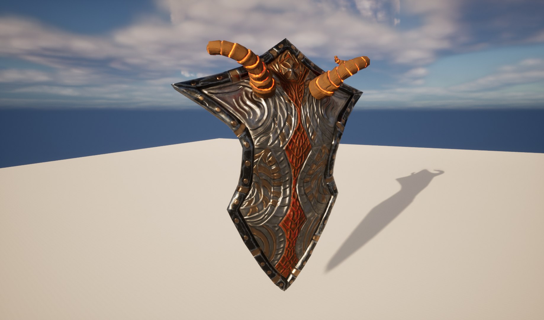 Stylized Warrior Shield GameReady 3D Model - TurboSquid 2074592