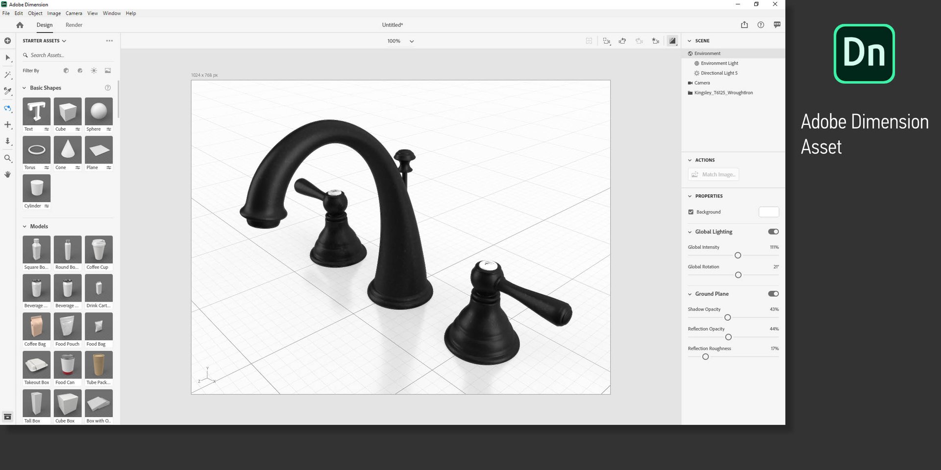 3D Model Moen Kingsley T6125 Two-handle - TurboSquid 1574826