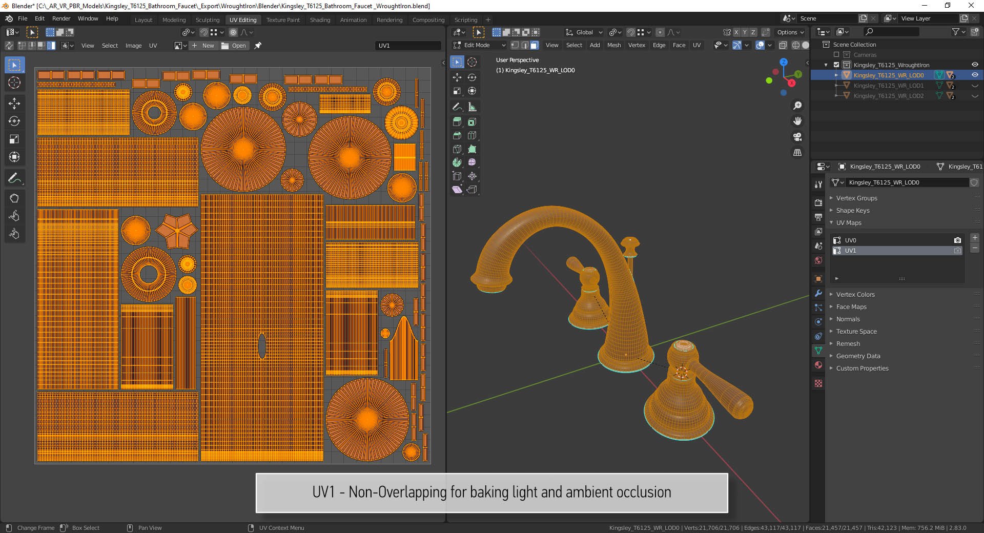 3D Model Moen Kingsley T6125 Two-handle - TurboSquid 1574826