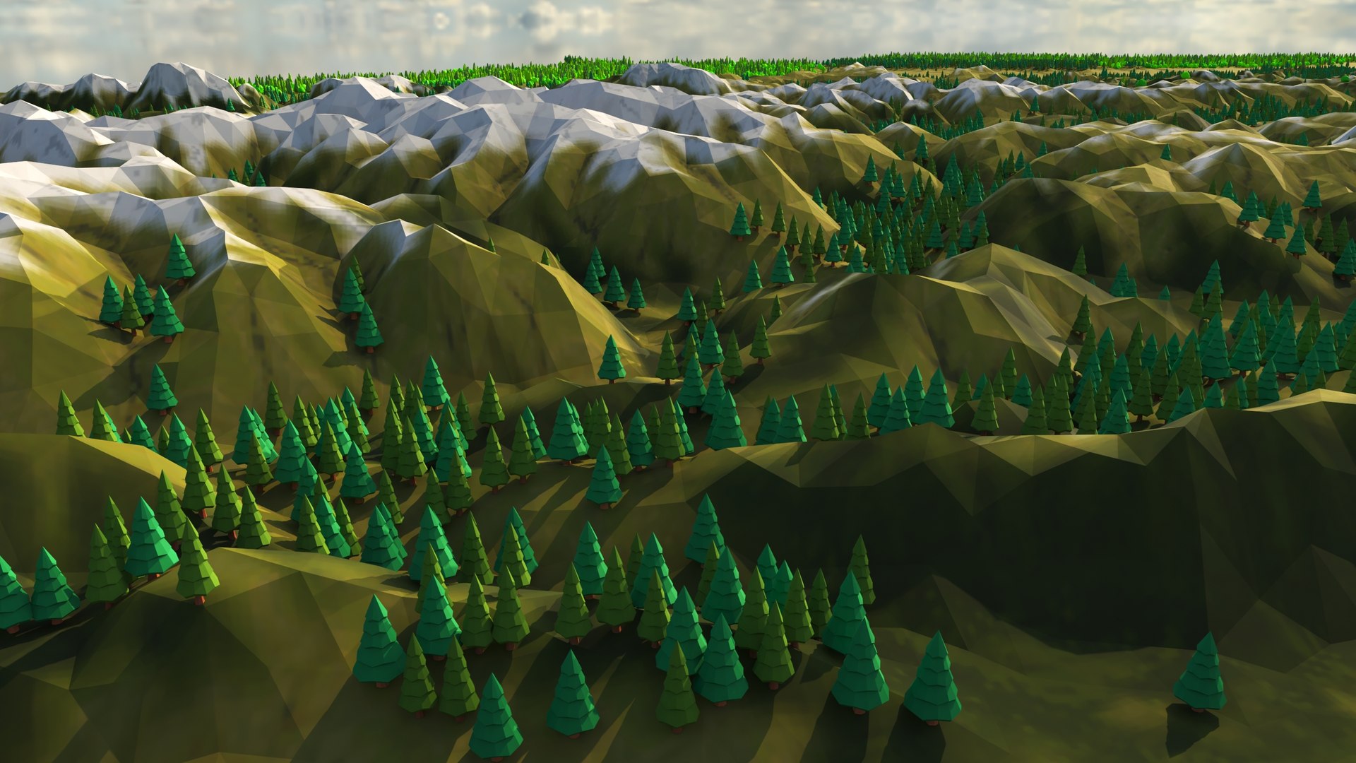 Cartoon Low Poly Alpine Land - Austria 3D Model - TurboSquid 2192929
