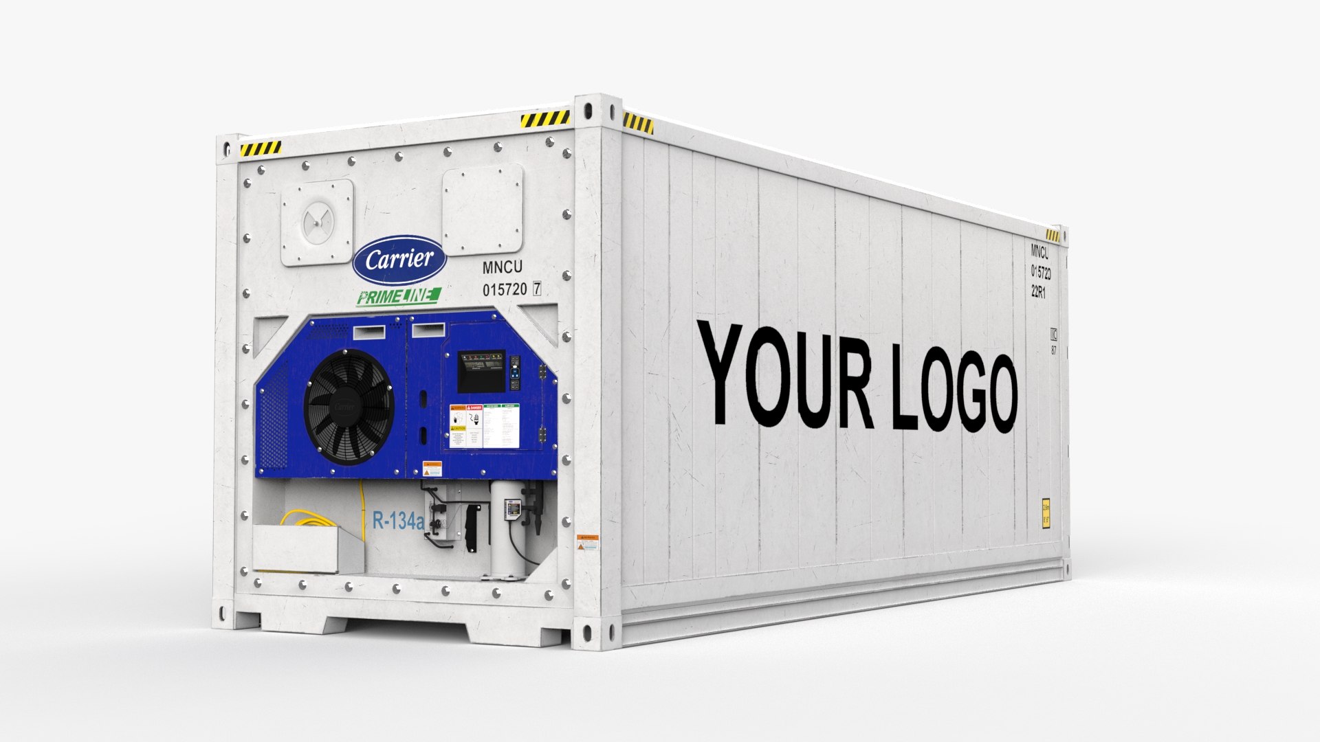 20feet GENERIC Container Reefer CARRIER- PSD Edit Model - TurboSquid ...