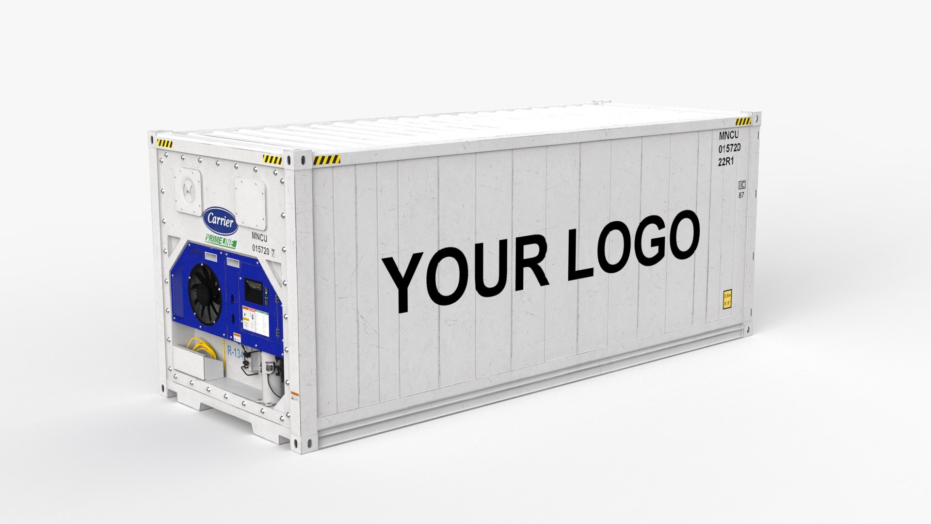 20feet GENERIC Container Reefer CARRIER- PSD Edit Model - TurboSquid ...