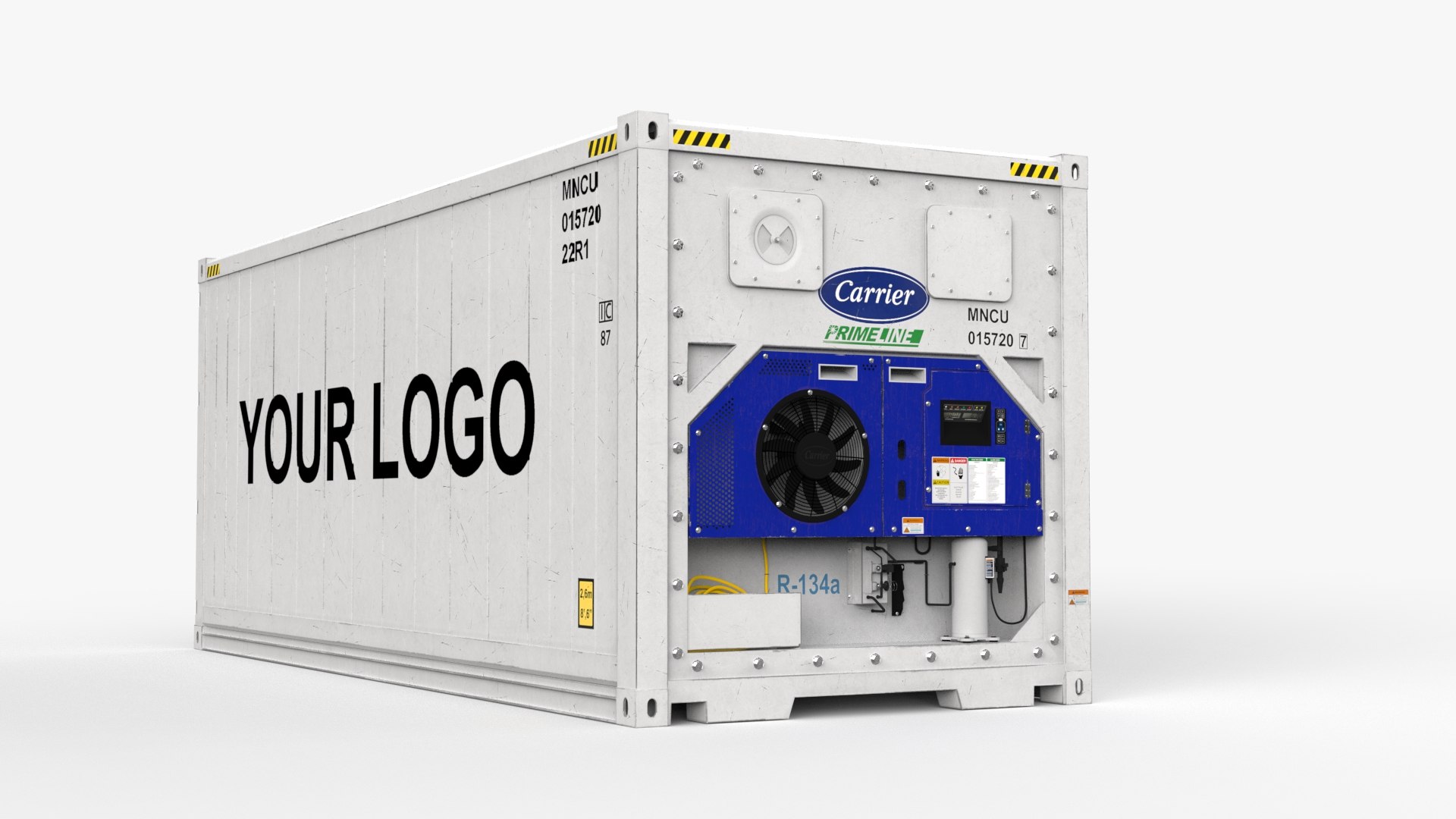 20feet GENERIC Container Reefer CARRIER- PSD Edit Model - TurboSquid ...