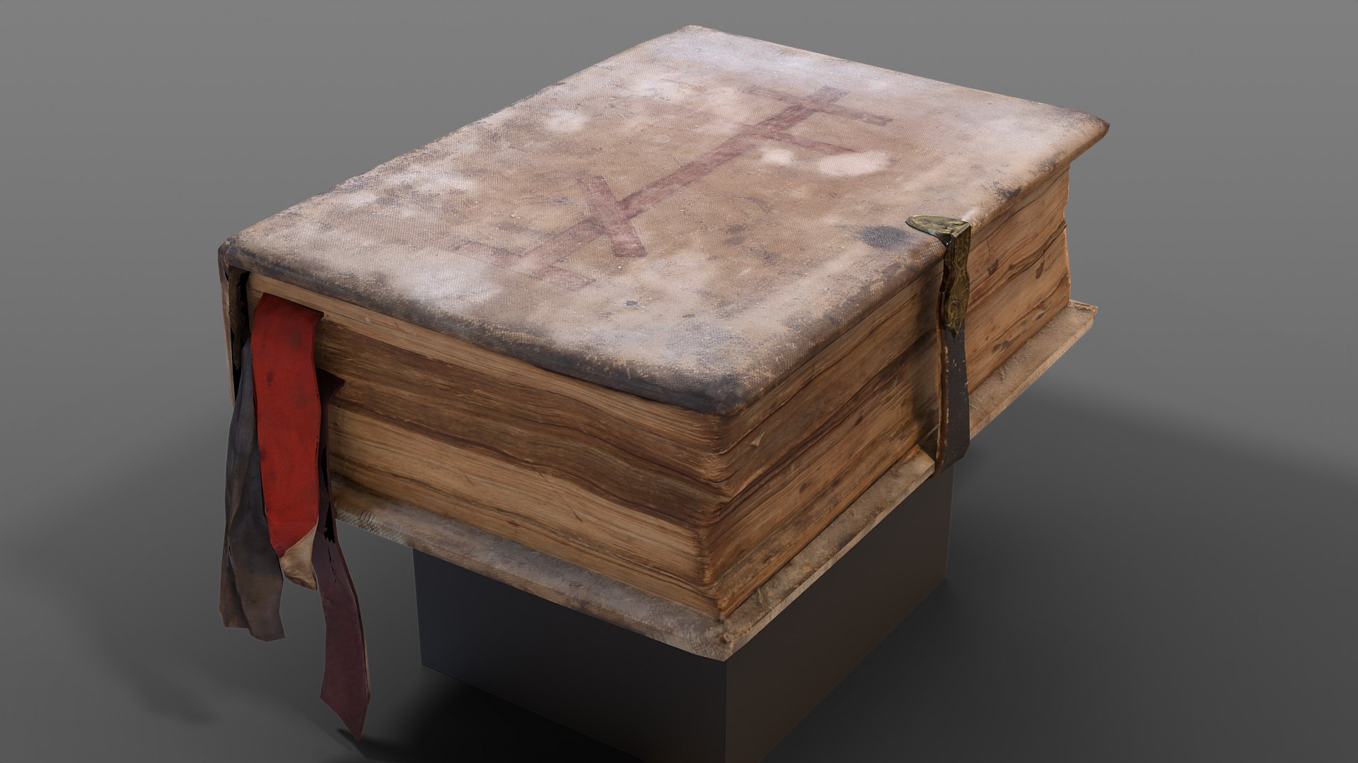 3D Big Old Book Closed - TurboSquid 1887144