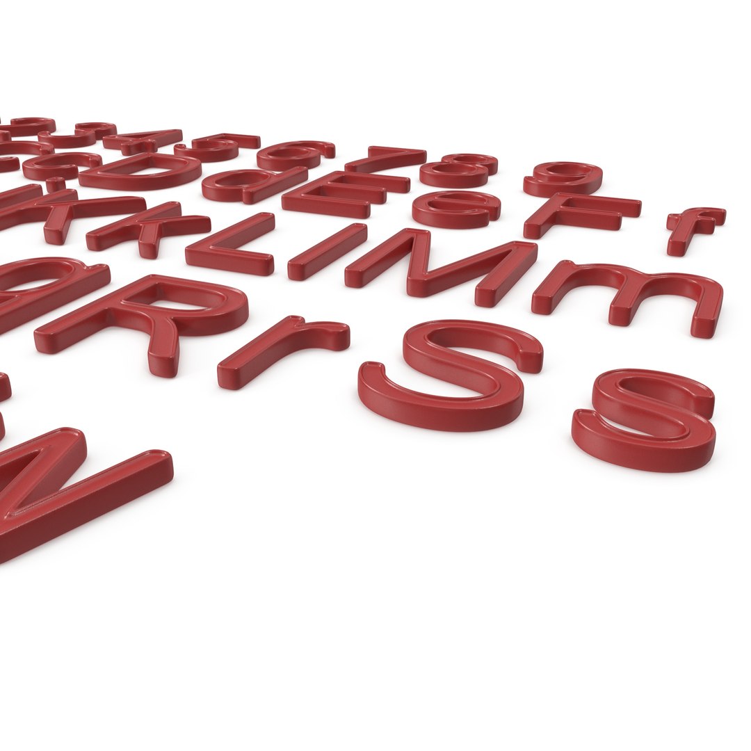 3D Alphabet Plastic 7 - TurboSquid 2139558
