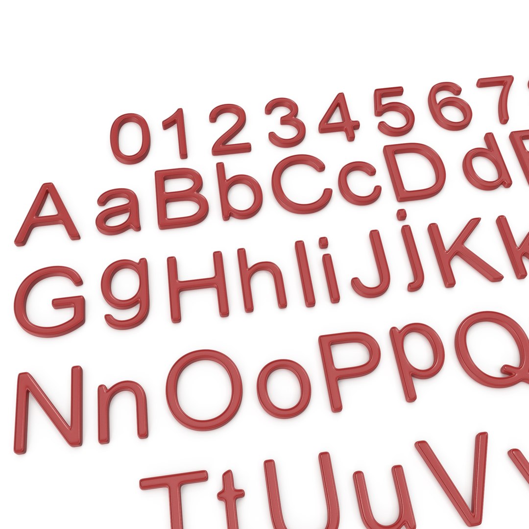 3D Alphabet Plastic 7 - TurboSquid 2139558