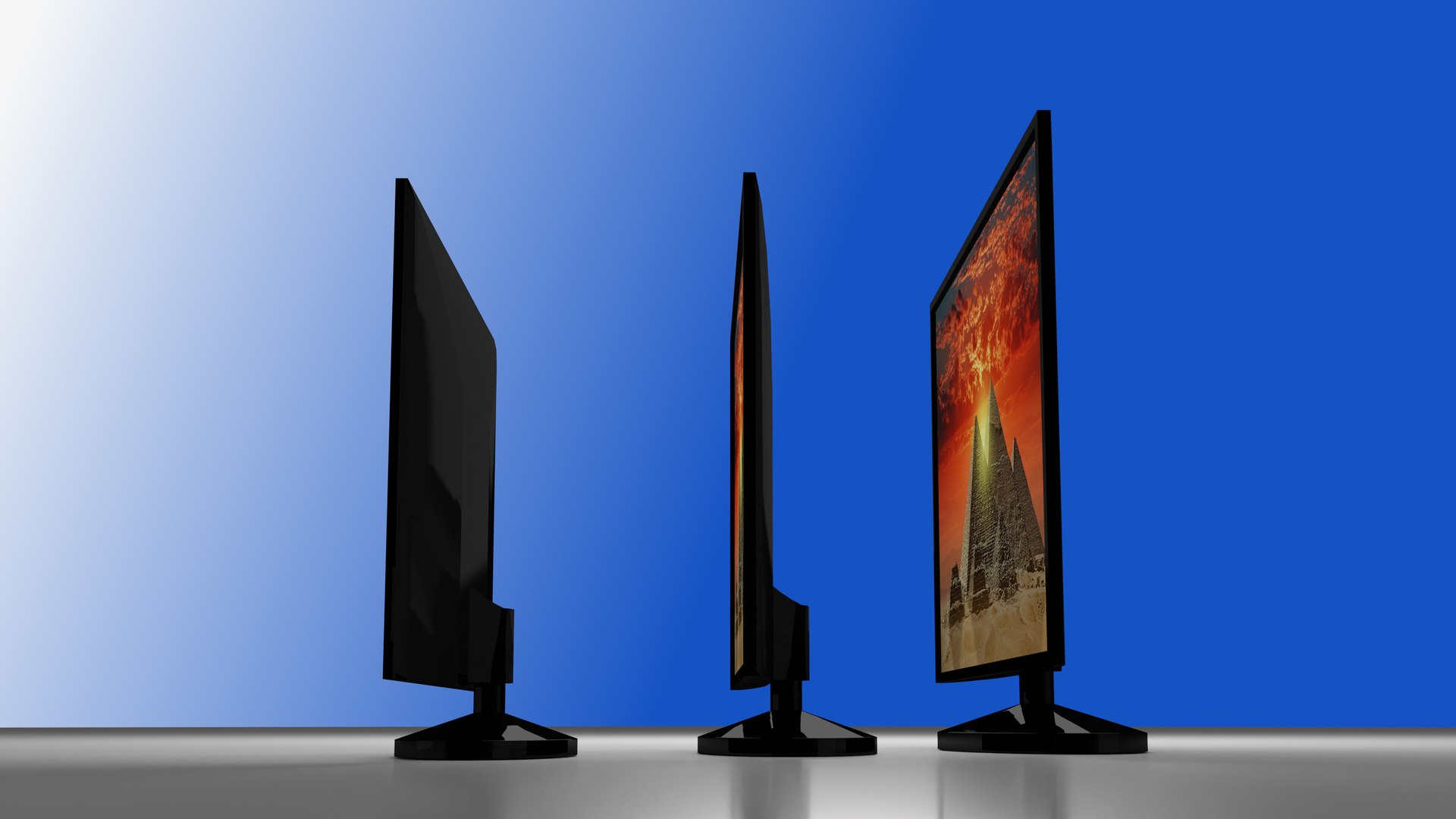 55 Inch HDTV 3D Model - TurboSquid 2098452
