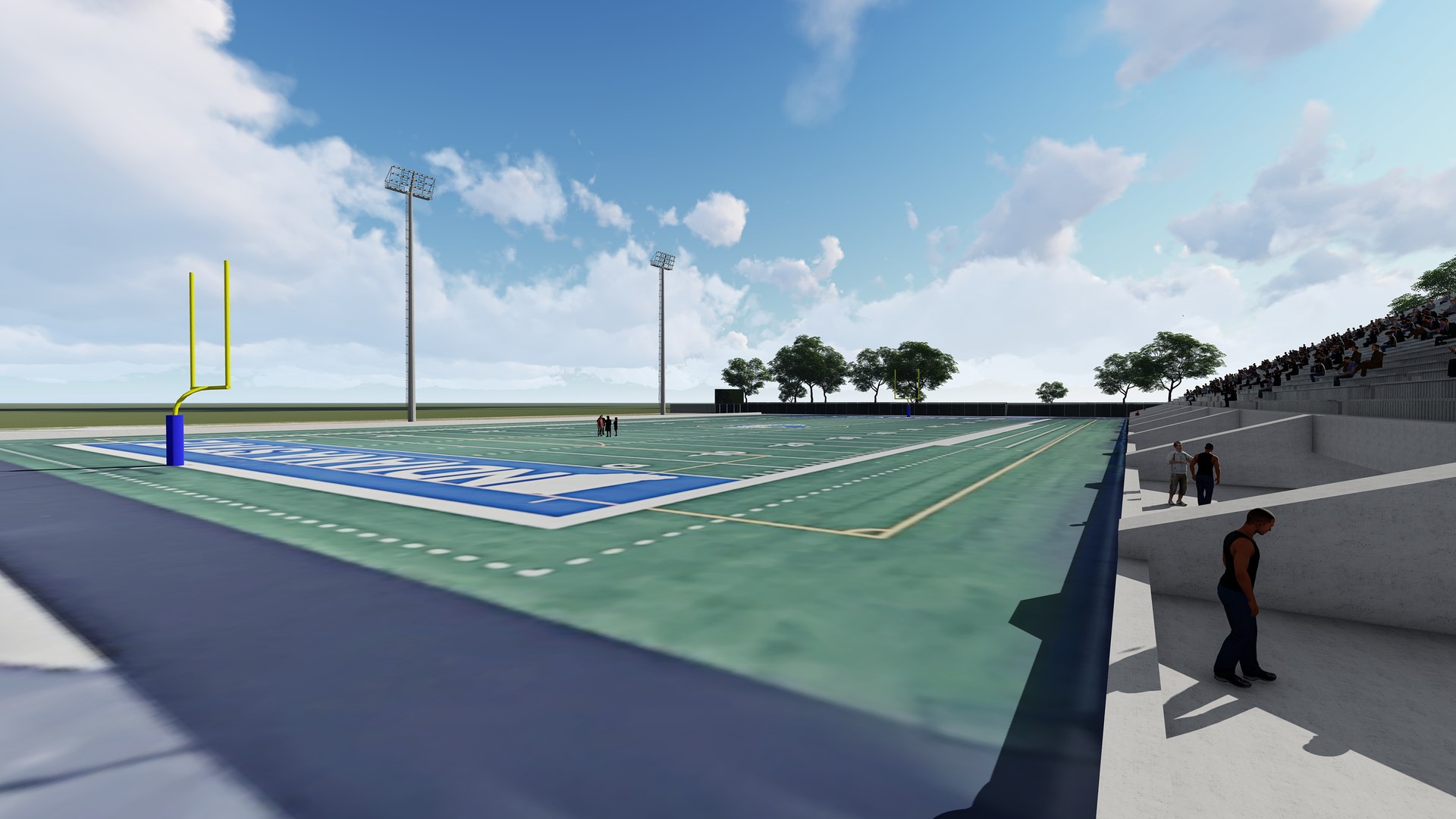 3D Indiana State University Football Stadium - TurboSquid 2011741