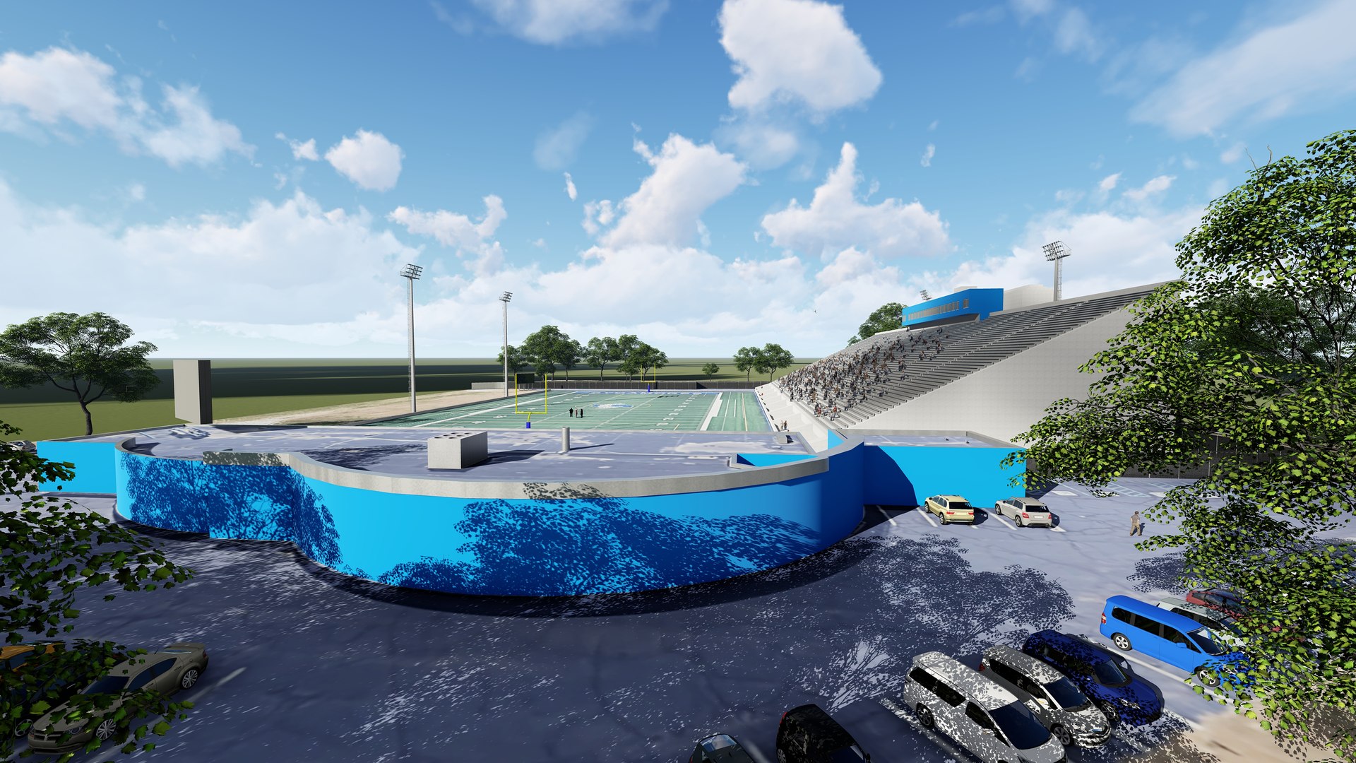 3D Indiana State University Football Stadium - TurboSquid 2011741