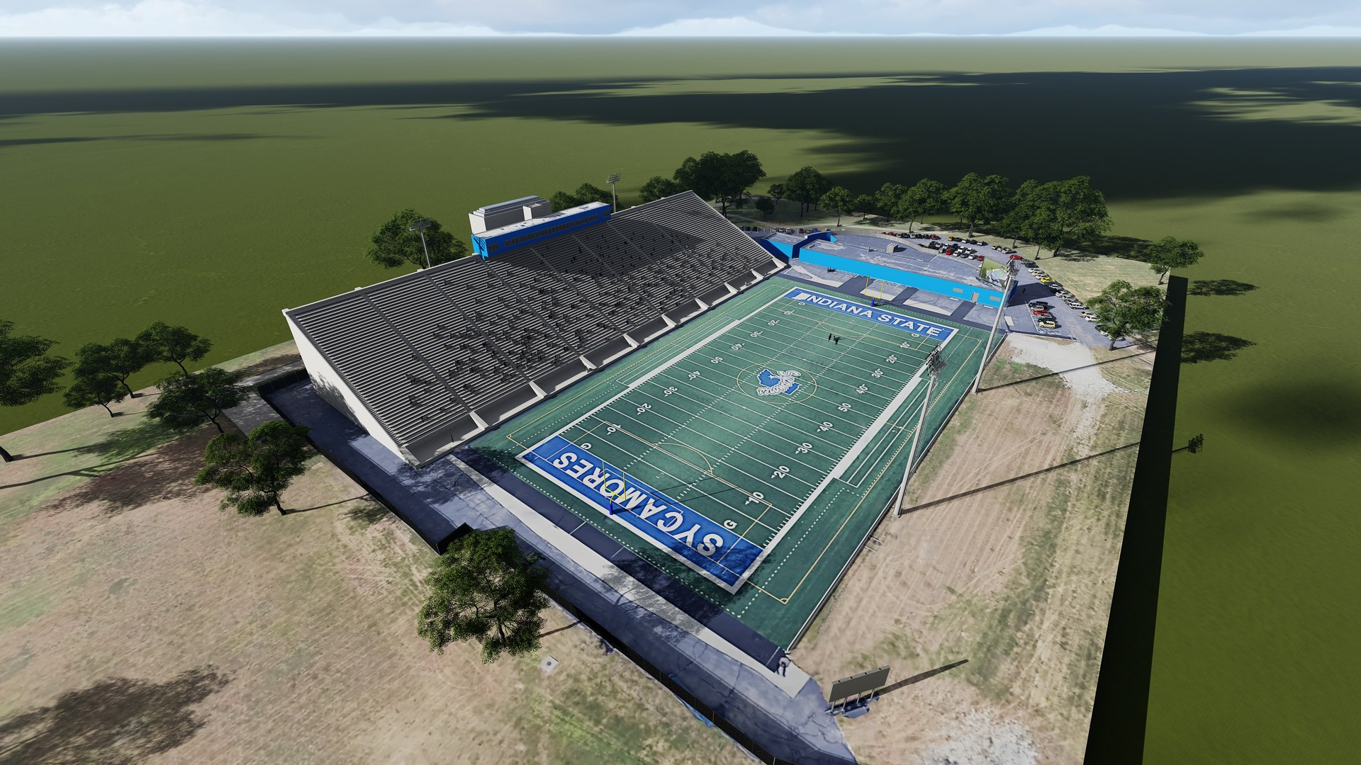 3D Indiana State University Football Stadium - TurboSquid 2011741