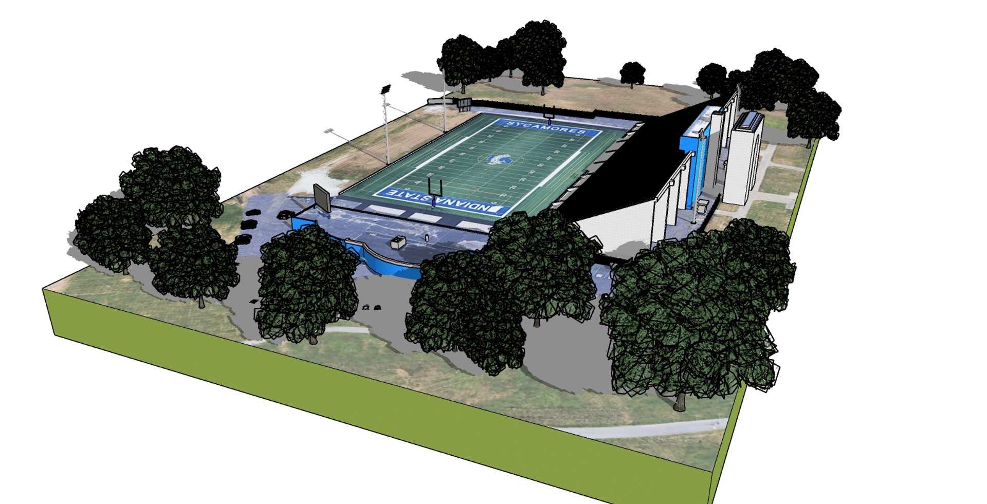 3D Indiana State University Football Stadium - TurboSquid 2011741