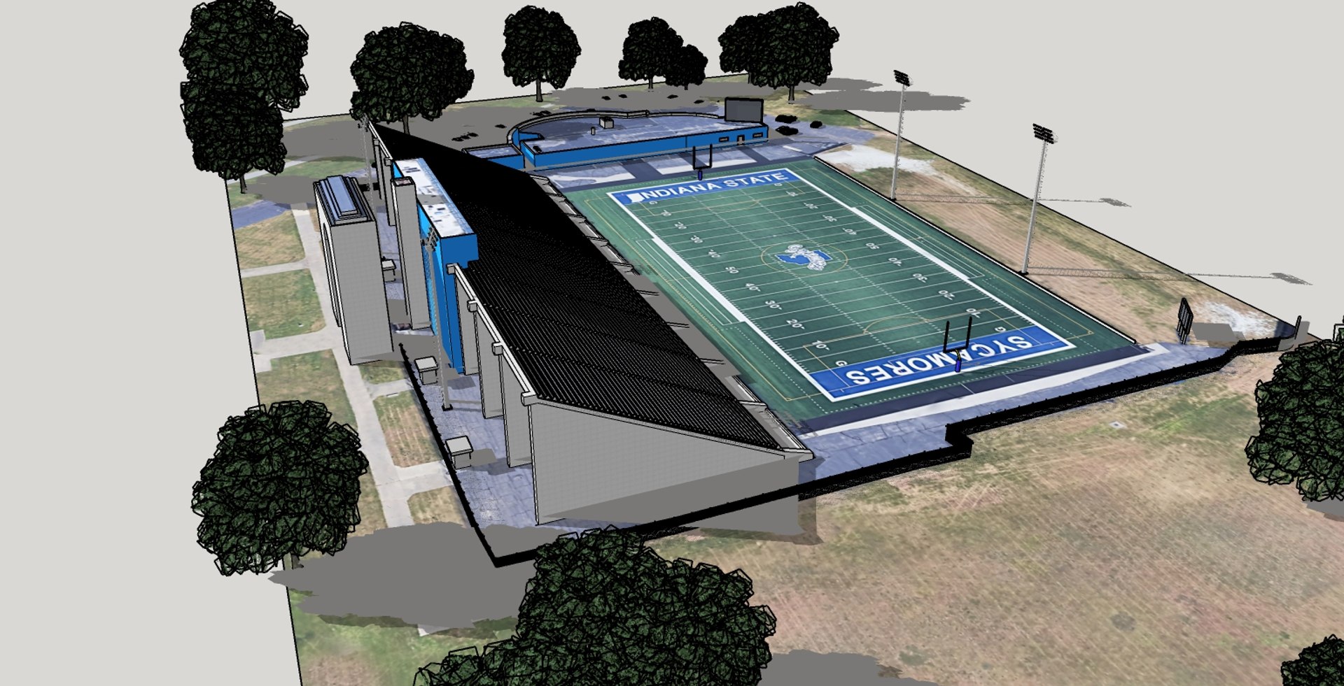 3D Indiana State University Football Stadium - TurboSquid 2011741