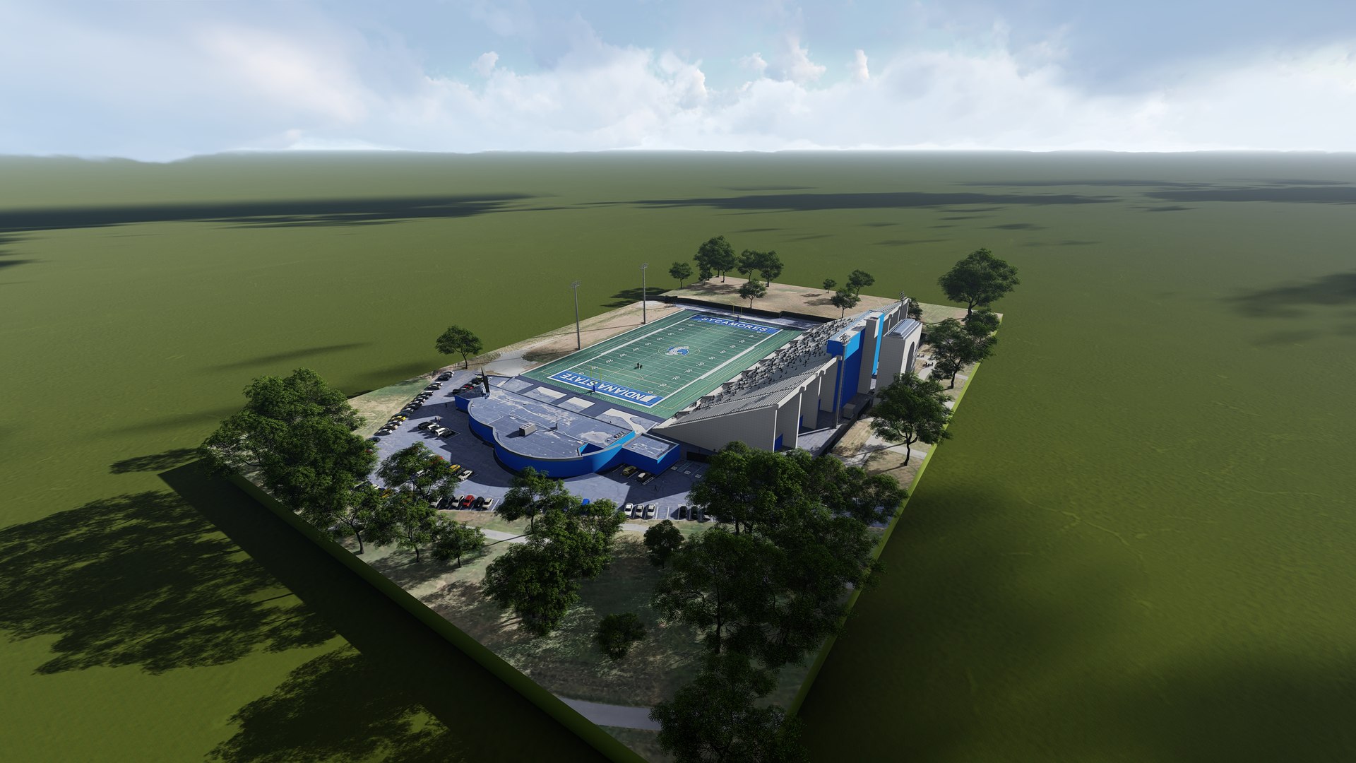 3D Indiana State University Football Stadium - TurboSquid 2011741