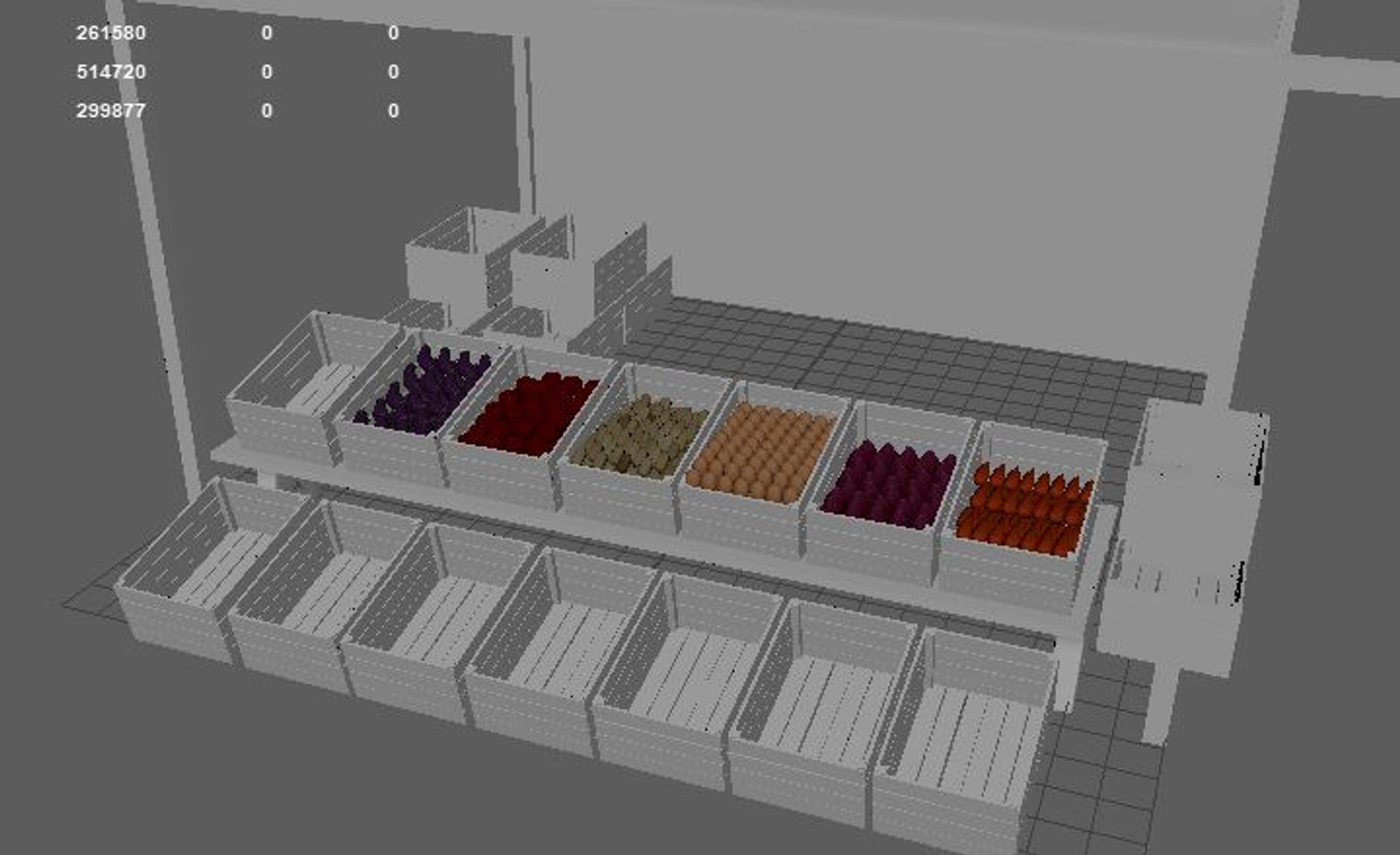 3D Market Stall Low-poly 3D Model - TurboSquid 2344837