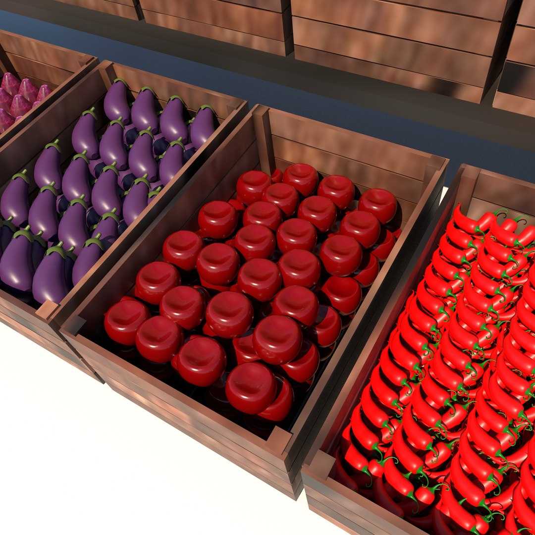 3D Market Stall Low-poly 3D Model - TurboSquid 2344837