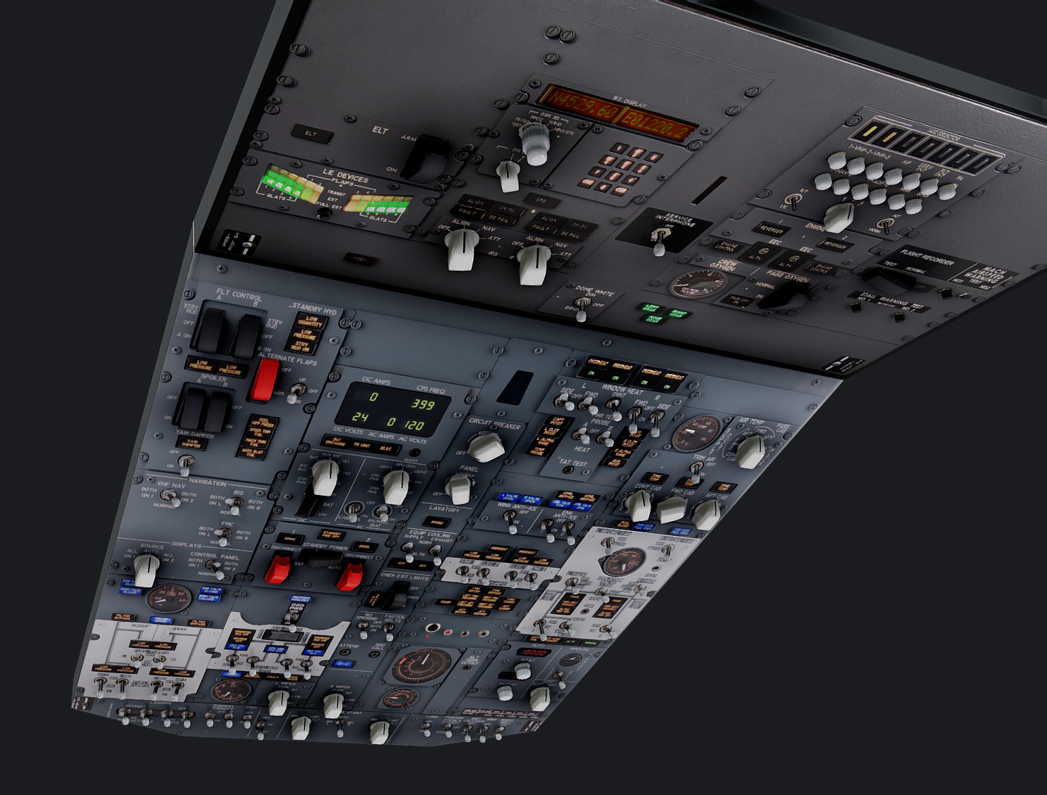 Boeing 737 Overhead Panel 3D 모델 - TurboSquid 1887543