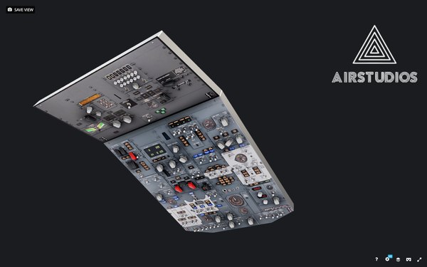 Boeing 737 Overhead Panel 3D 모델 - TurboSquid 1887543