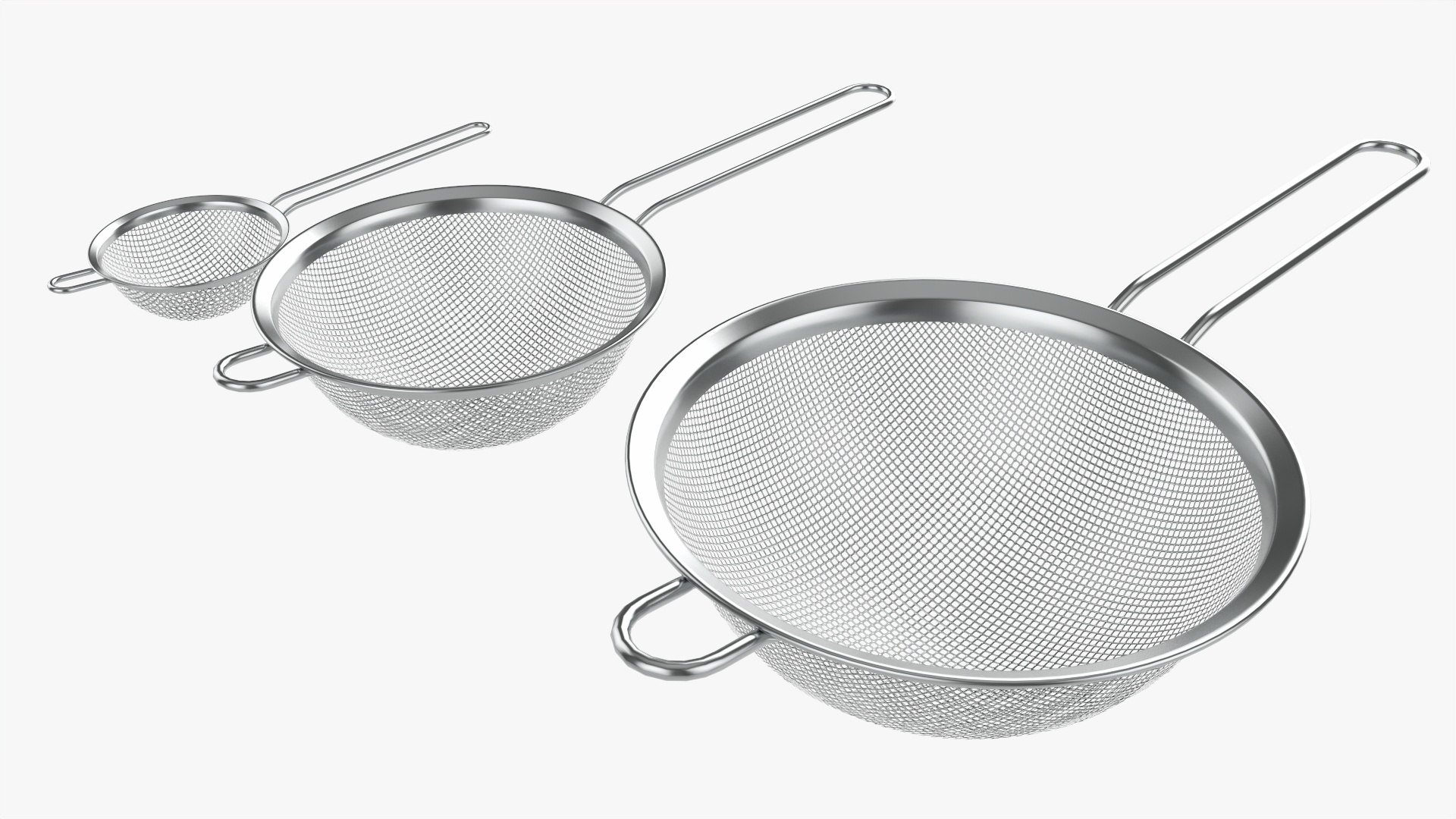 3D Mesh strainer set - TurboSquid 1742174