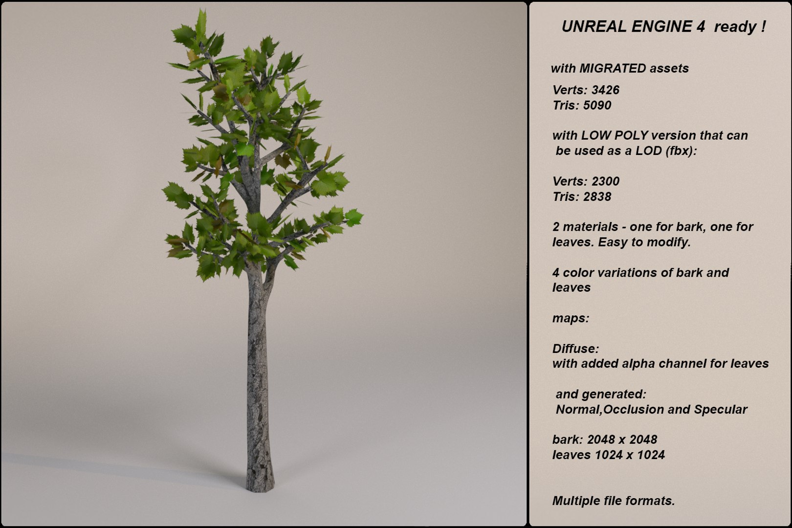 3d Model Fantasy Tree 01
