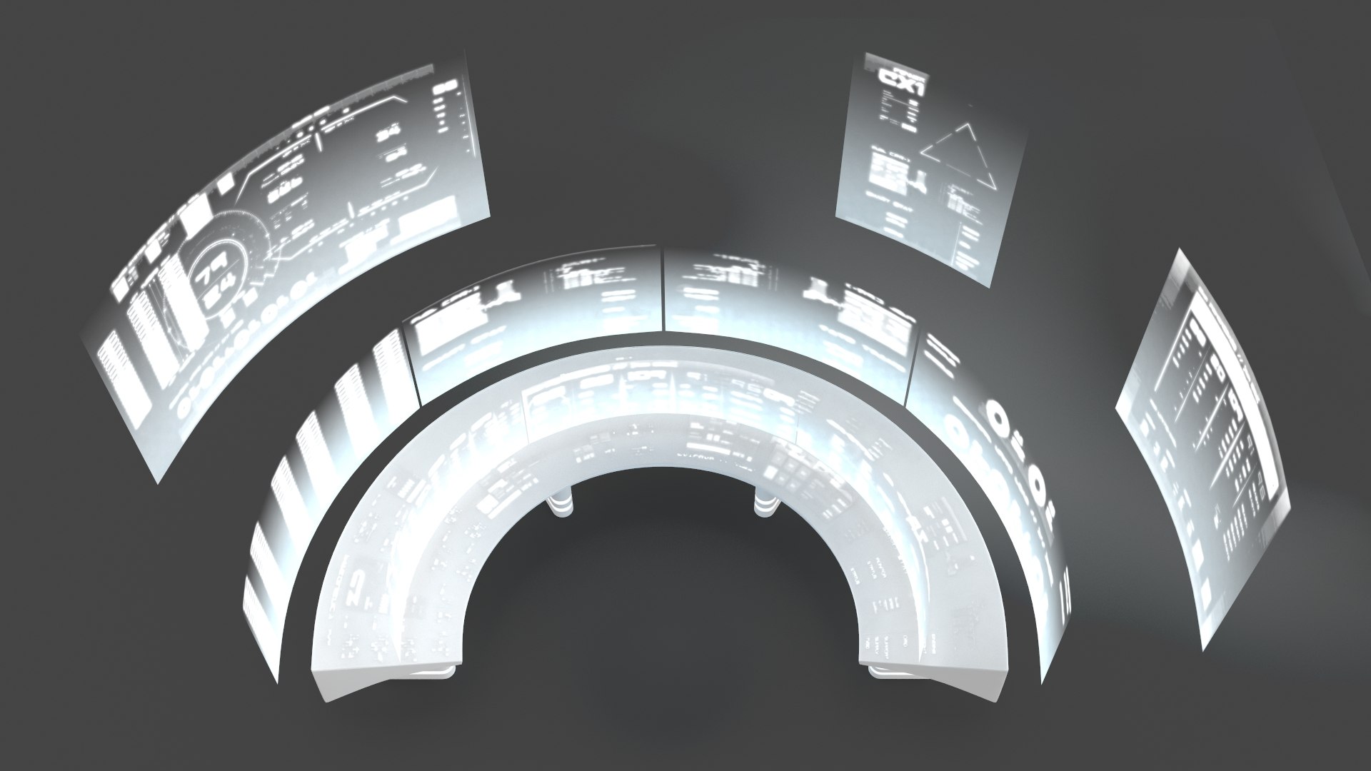 3D Sci-FI Futuristic Command Table - TurboSquid 1821727