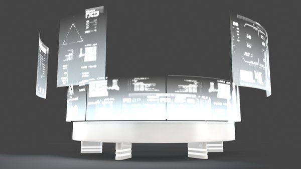 3D Sci-FI Futuristic Command Table - TurboSquid 1821727
