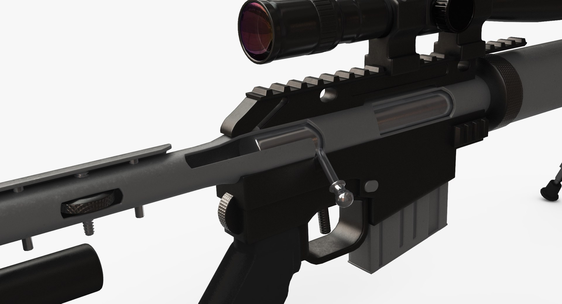 Sniper Rifle Cs5 3D Model - TurboSquid 1274831
