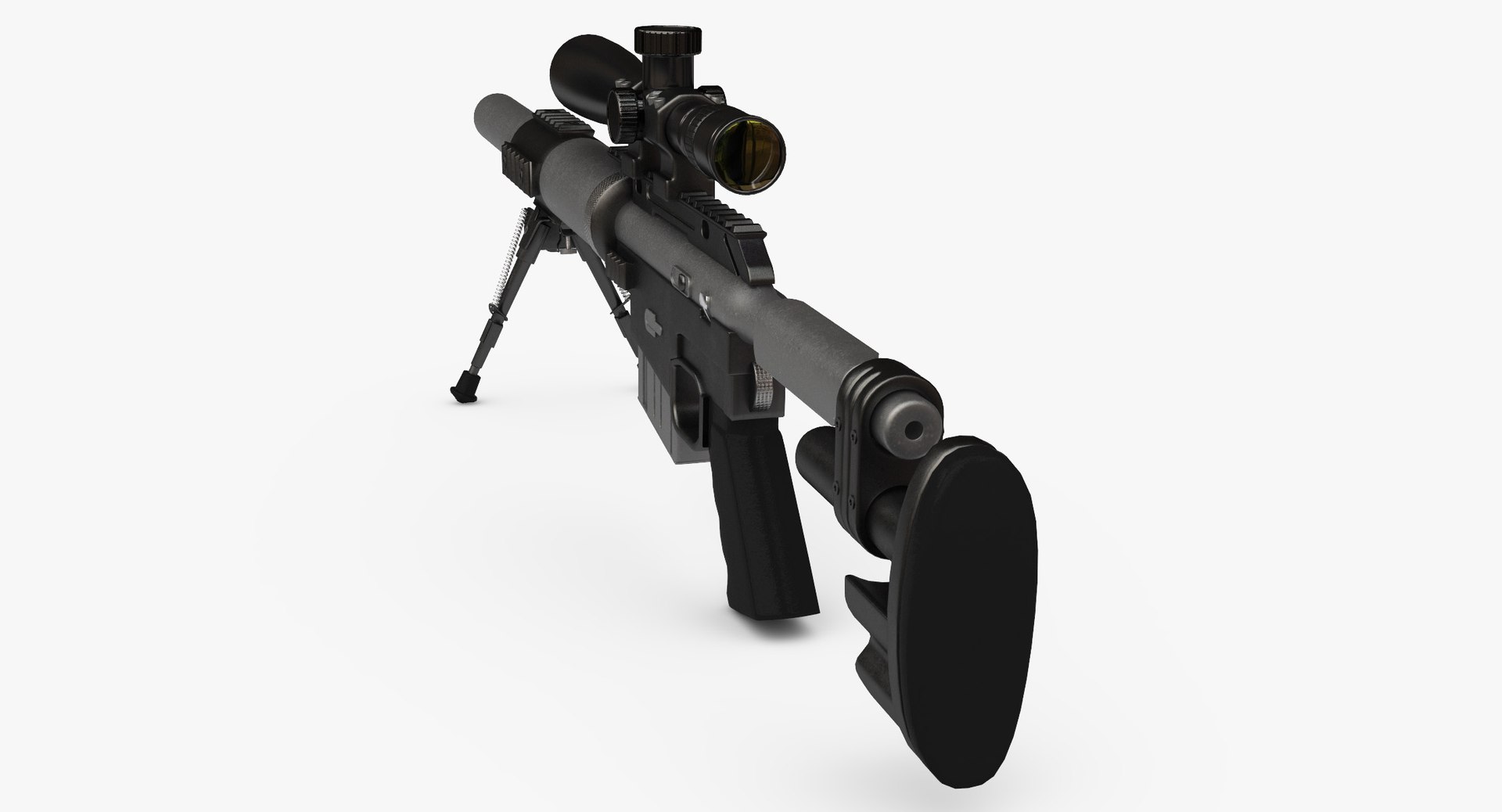 Sniper Rifle Cs5 3D Model - TurboSquid 1274831