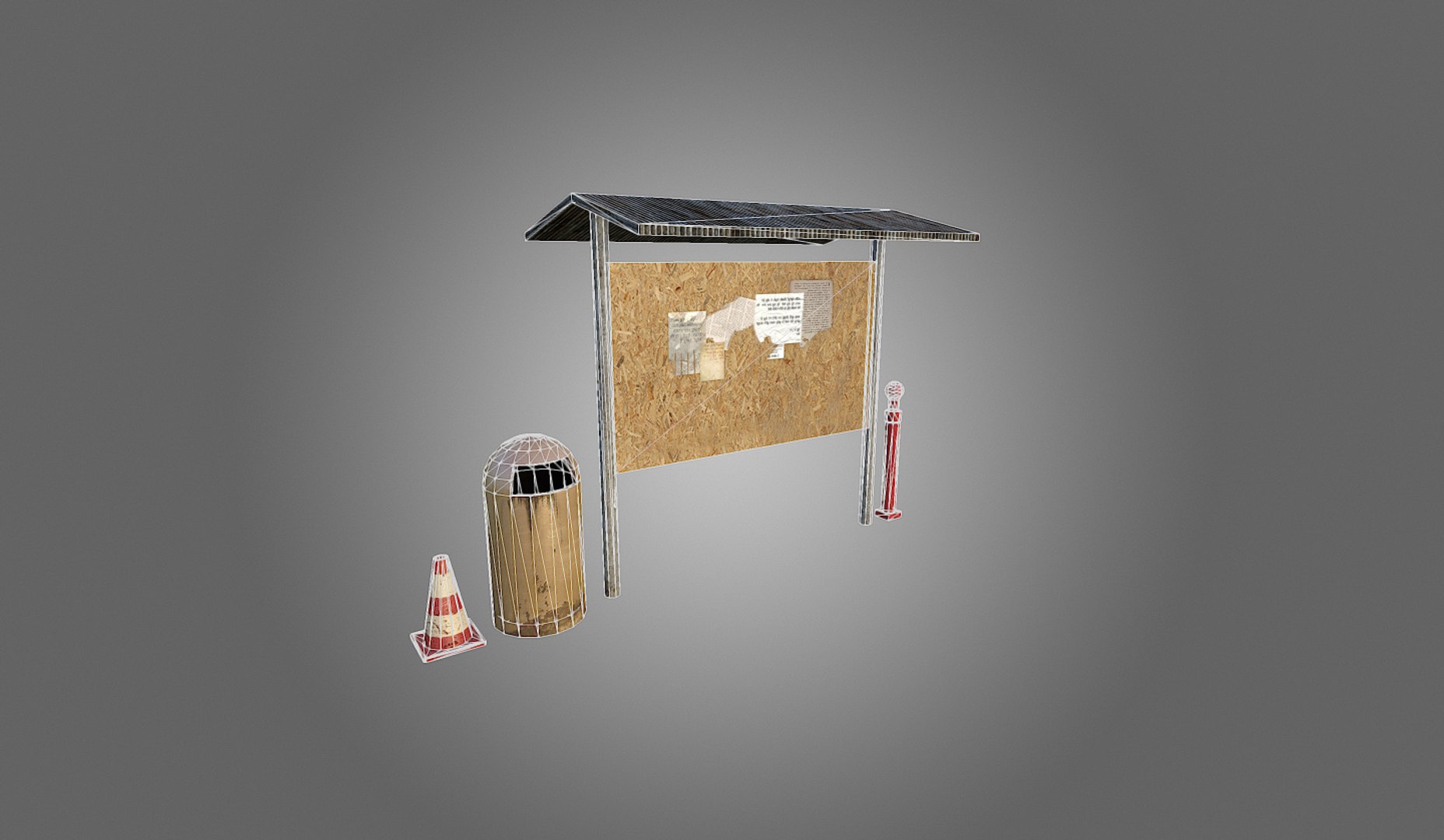 Pack Street Props 3d 3ds