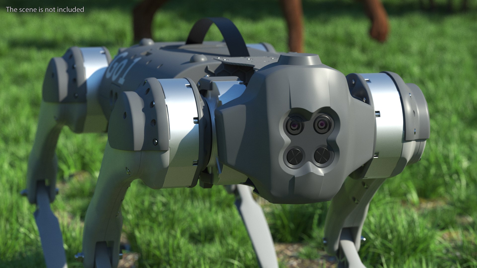 Robot Unitree Go1 Silver Rigged For Cinema 4D 3D Model - TurboSquid 2193917