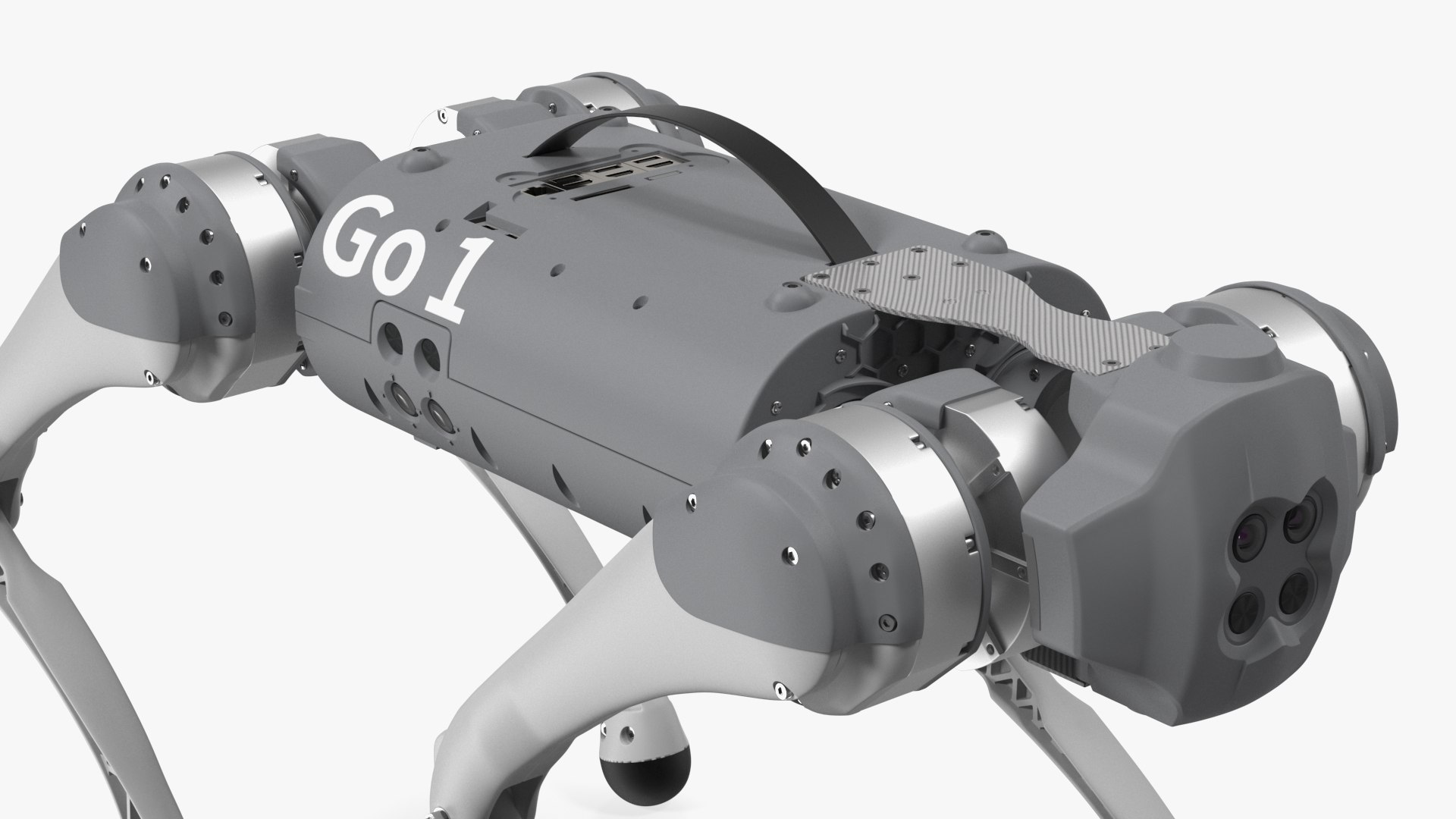 Robot Unitree Go1 Silver Rigged For Cinema 4D 3D Model - TurboSquid 2193917