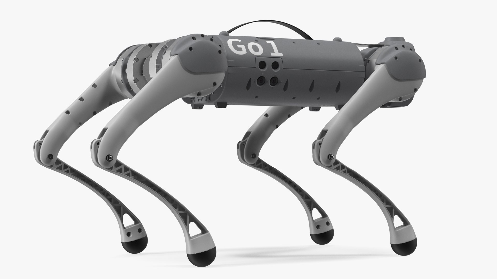 Robot Unitree Go1 Silver Rigged For Cinema 4D 3D Model - TurboSquid 2193917