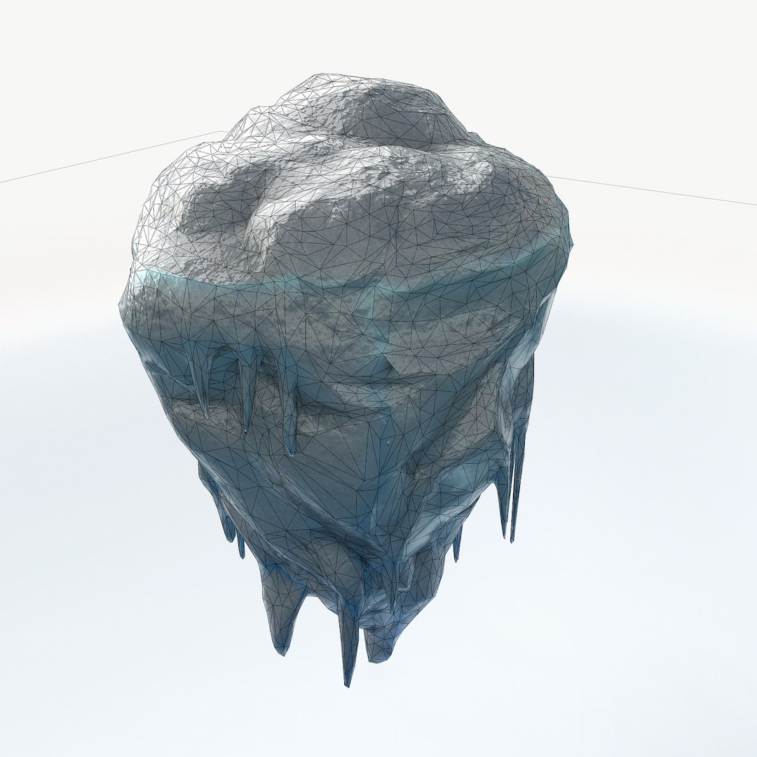 Floating Island Frozen 3D Model | 1142432 | TurboSquid