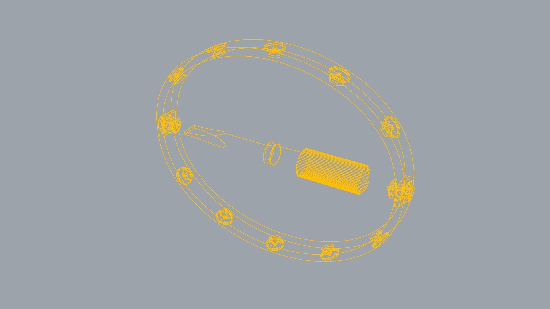 3D Model Two-Part Bracelet With Screws JDBCo - TurboSquid 2342880