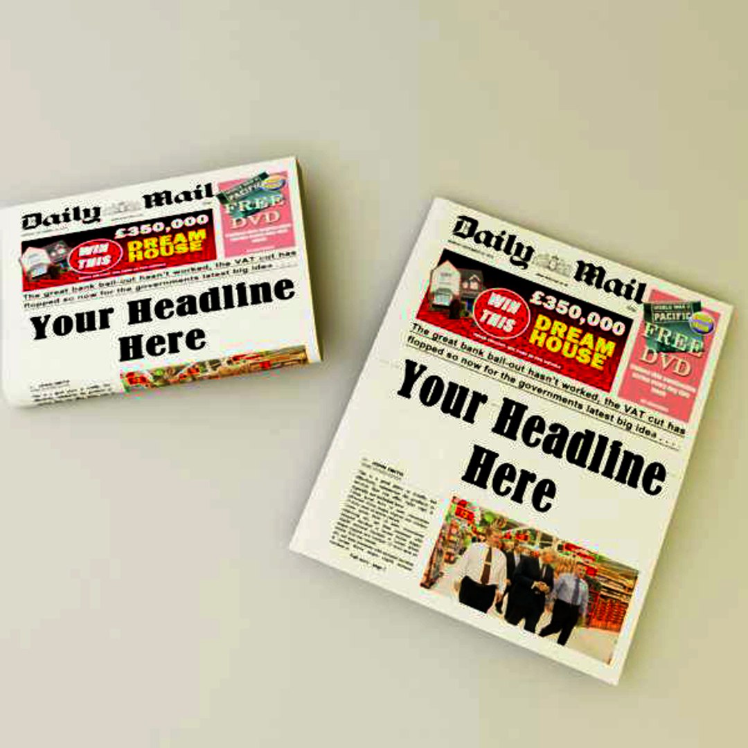 3d editable newspapers model