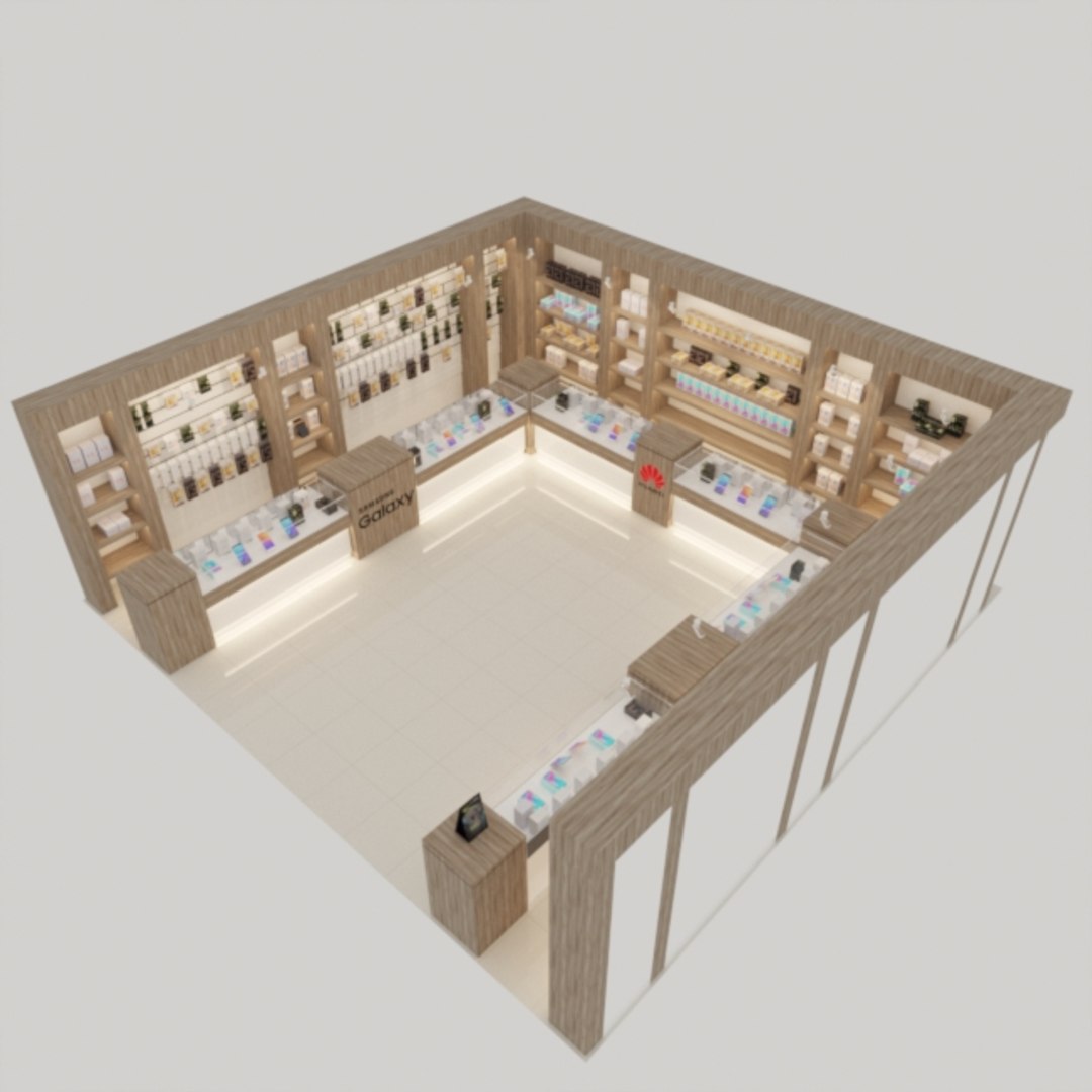 3D Mobile Store - TurboSquid 1704401