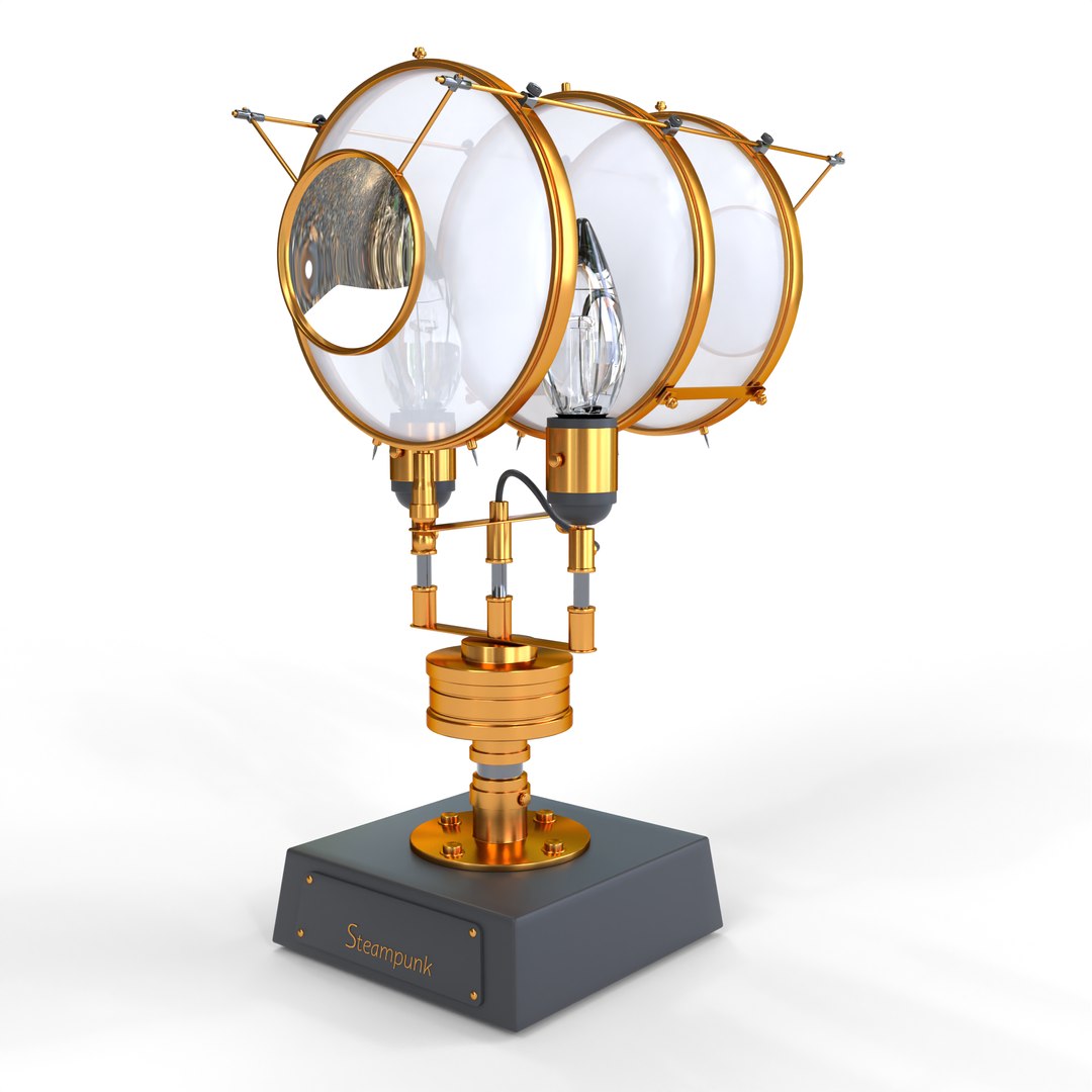 3D Steampunk Glass Model - TurboSquid 2182153