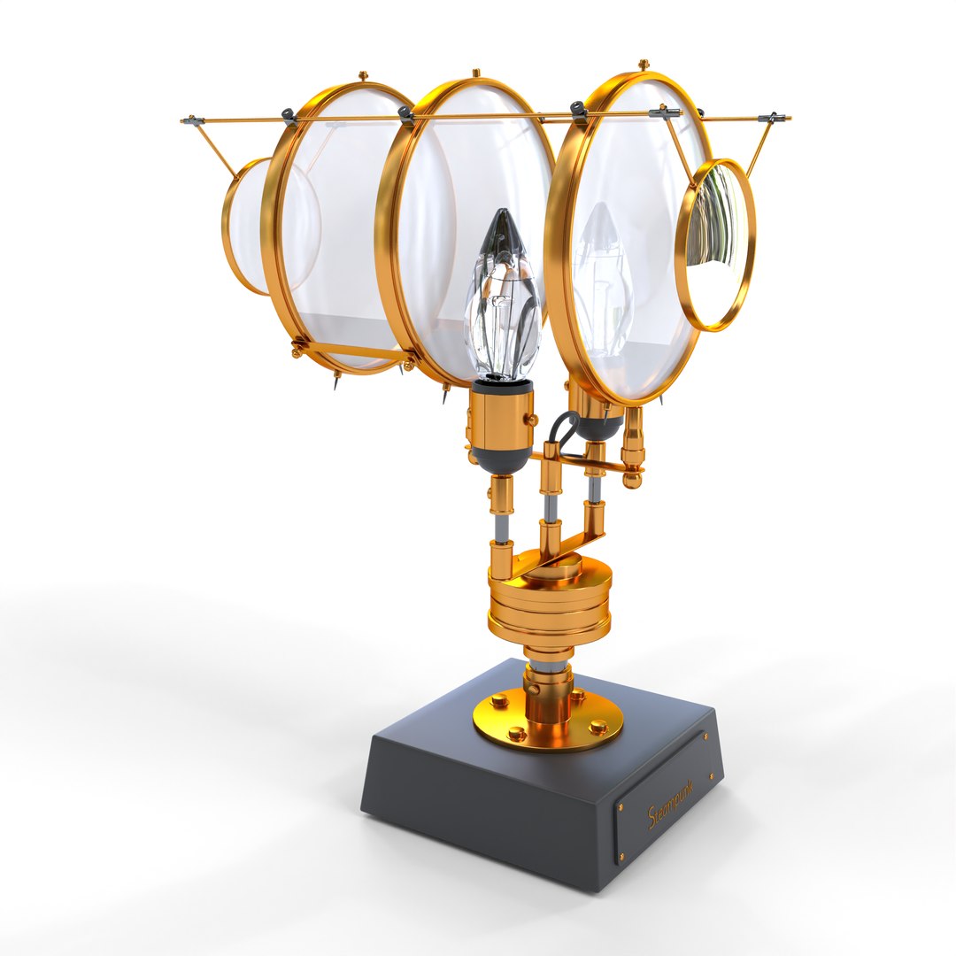 3D Steampunk Glass Model - TurboSquid 2182153