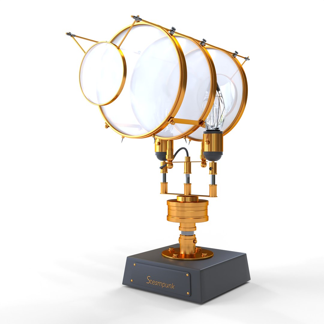 3D Steampunk Glass Model - TurboSquid 2182153