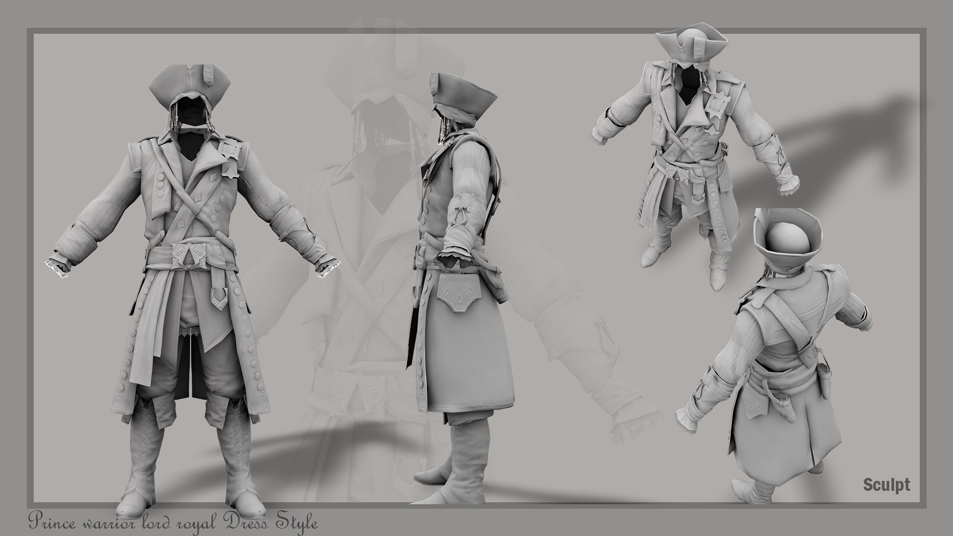 3D Connor Captain Dress model - TurboSquid 2153380