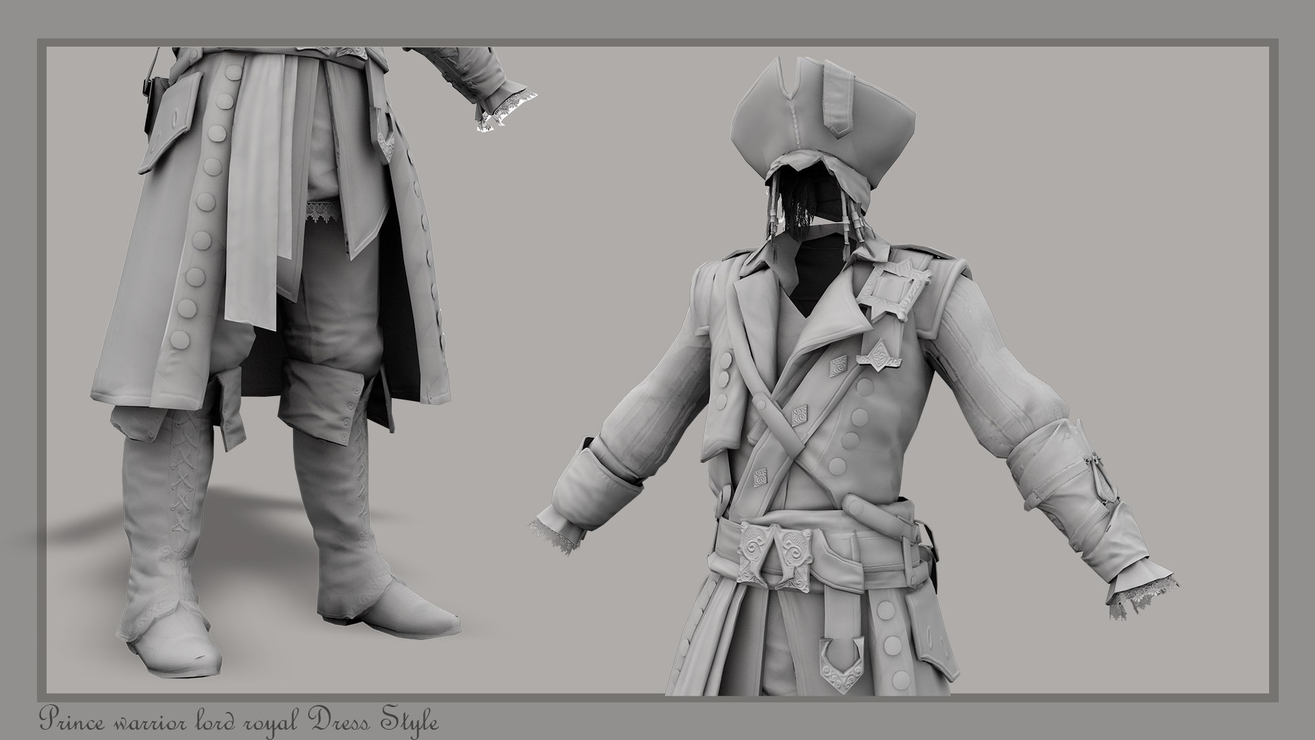 3D Connor Captain Dress model - TurboSquid 2153380
