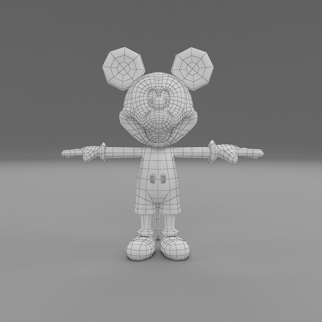 3D модель микки маус 1 - TurboSquid 1692689
