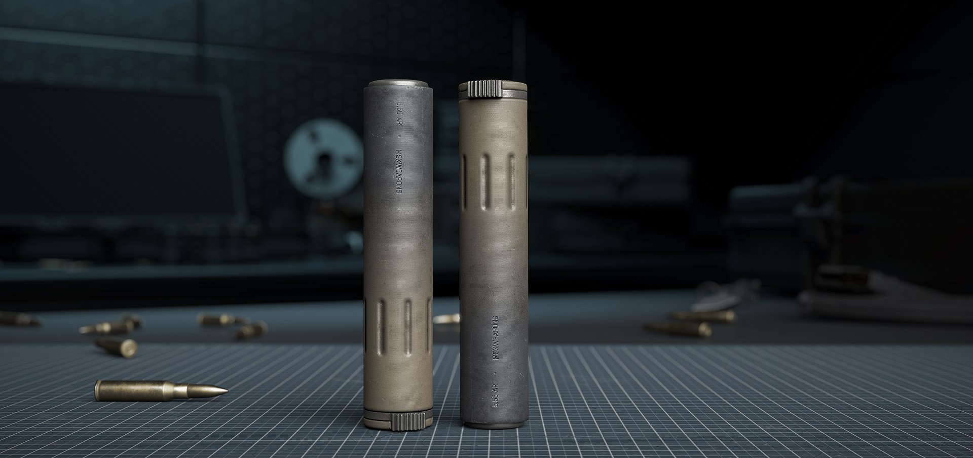 3D Silencer Ar15 - Sand VR AR Low-poly - TurboSquid 2071402